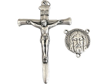 Holy Face Crucifix - Etsy