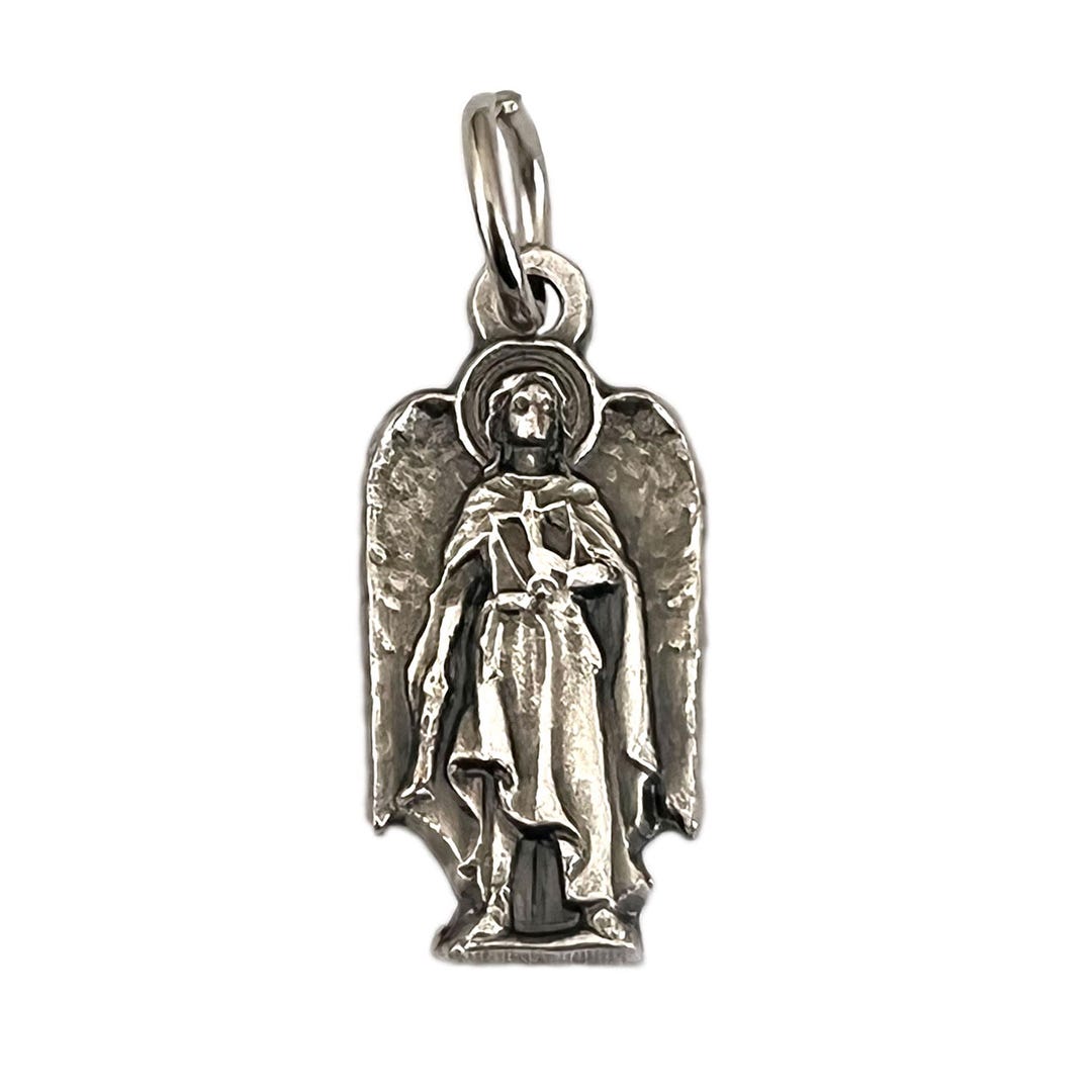 Archangel St Uriel Medal Catholic Jewelry Pendant Charms 3/4" - Etsy