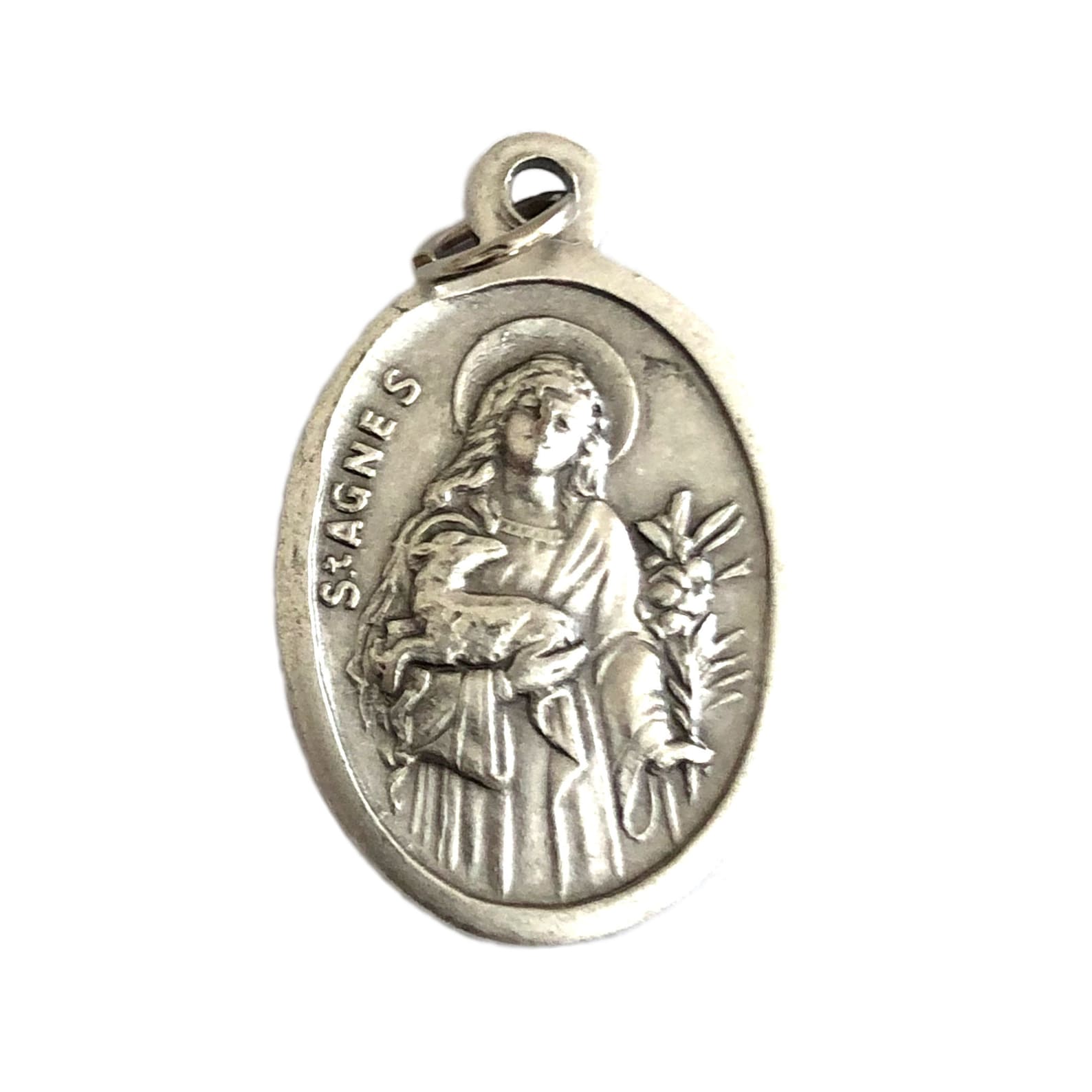 St Agnes Medal Catholic Rosary Parts Gifts 1 - Etsy