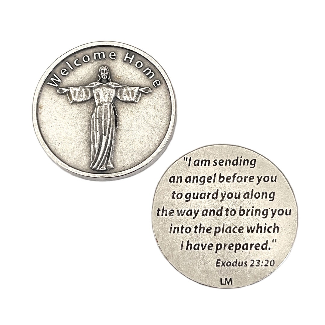 Jesus Pocket Token Coin Christ the Redeemer Religious Gifts Exodus 23: ...