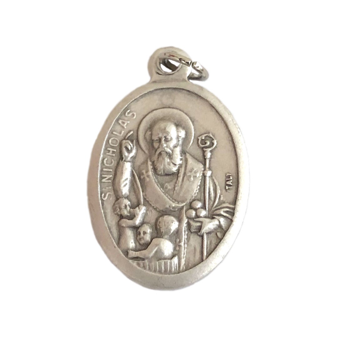 St Nicholas Medals Catholic Charms Patron Saint of Children - Etsy