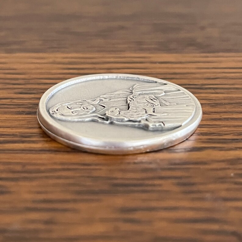 Jesus With Lamb Pocket Token Coin Christian Gifts Psalm 23 - Etsy