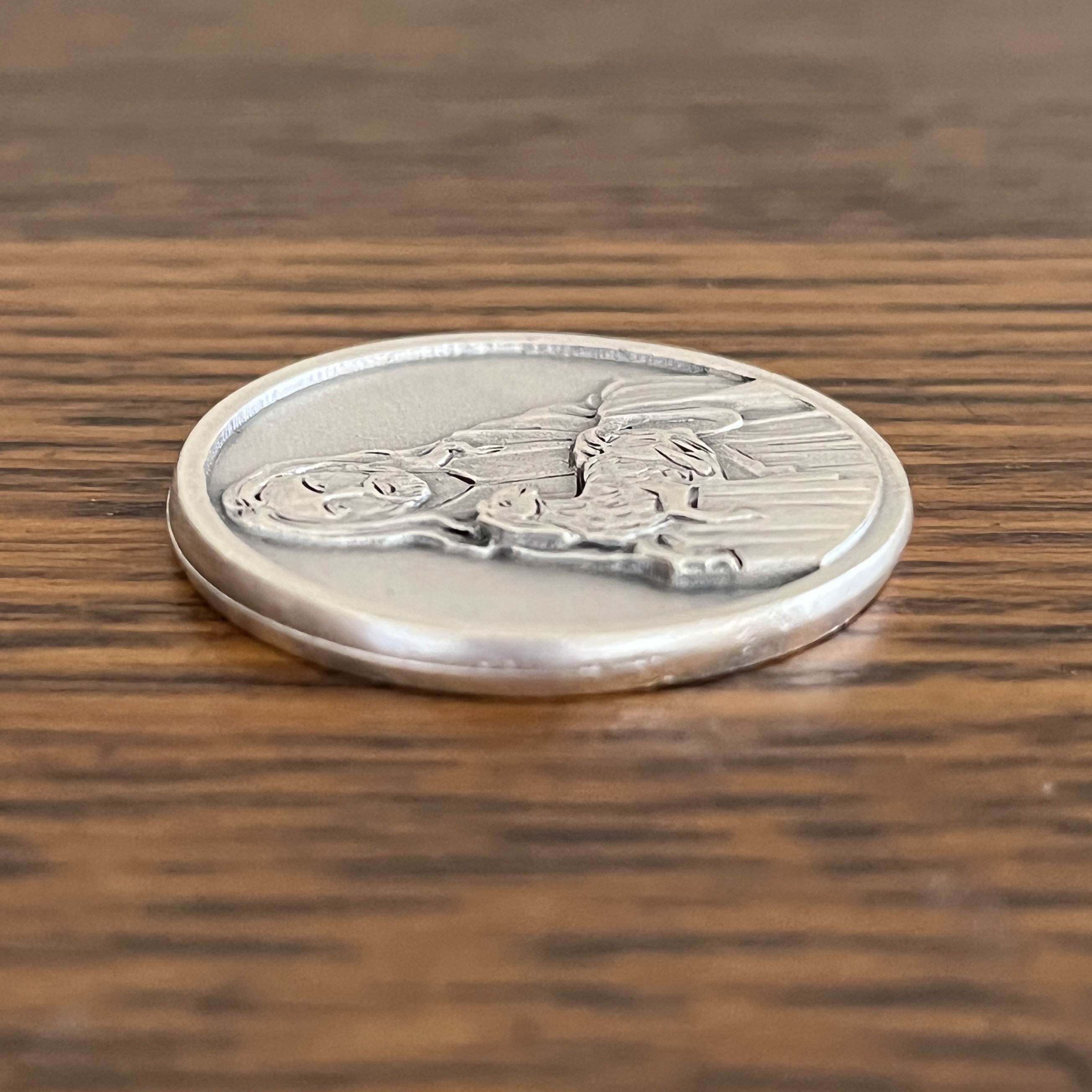 Jesus With Lamb Pocket Token Coin Christian Gifts Psalm 23 - Etsy