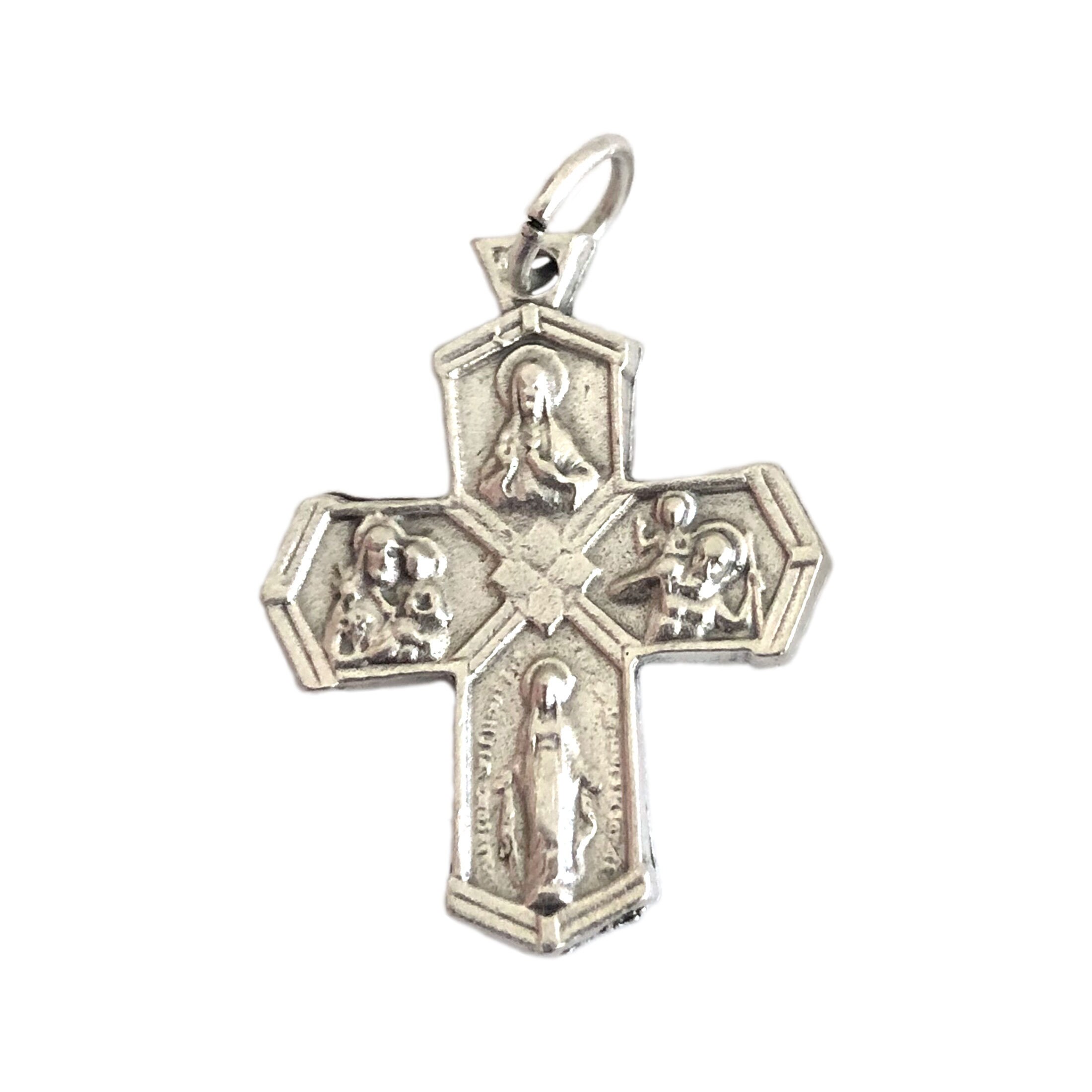 Four Way Cross Medal Catholic Please Call a Priest | Etsy