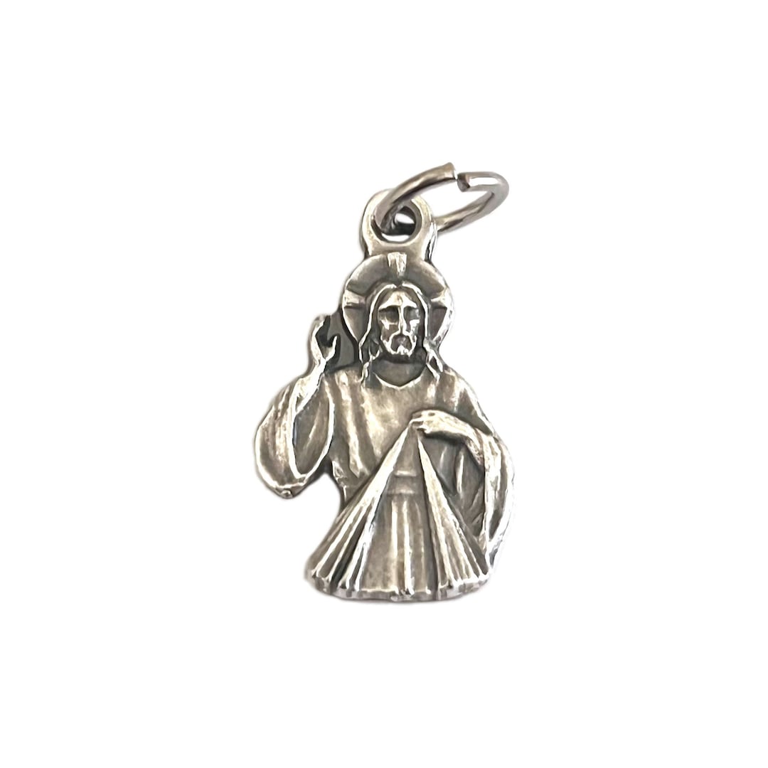 Jesus Christ Divine Mercy Medal Catholic Jewelry Charms - Etsy