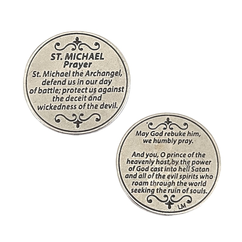 St Michael Prayer Archangel Pocket Token Police Officer Gifts - Etsy
