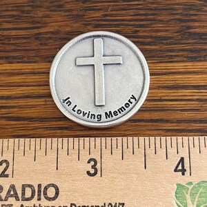 In Loving Memory Cross Pocket Token Christian Coin Remembrance Gift - Etsy