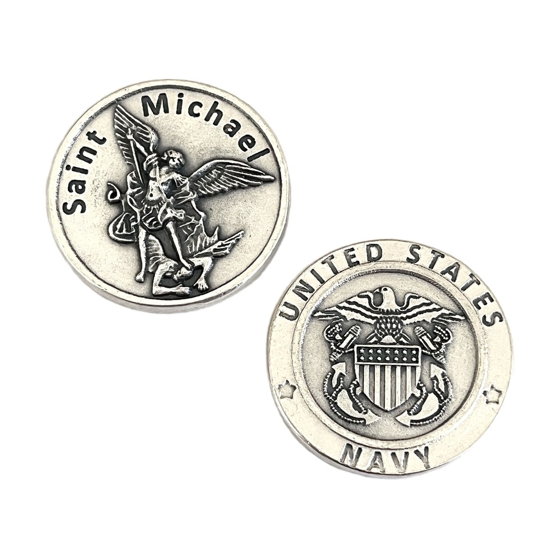 St Michael Pocket Token Coins Military Gifts USMC, Navy, Air Force ...