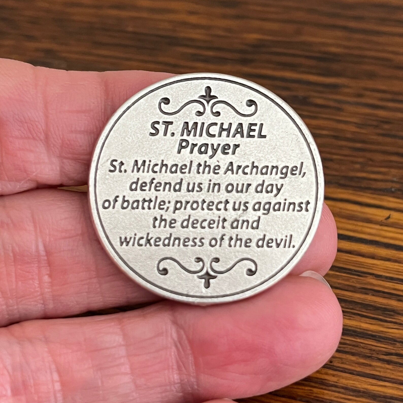 St Michael Prayer Archangel Pocket Token Police Officer Gifts - Etsy