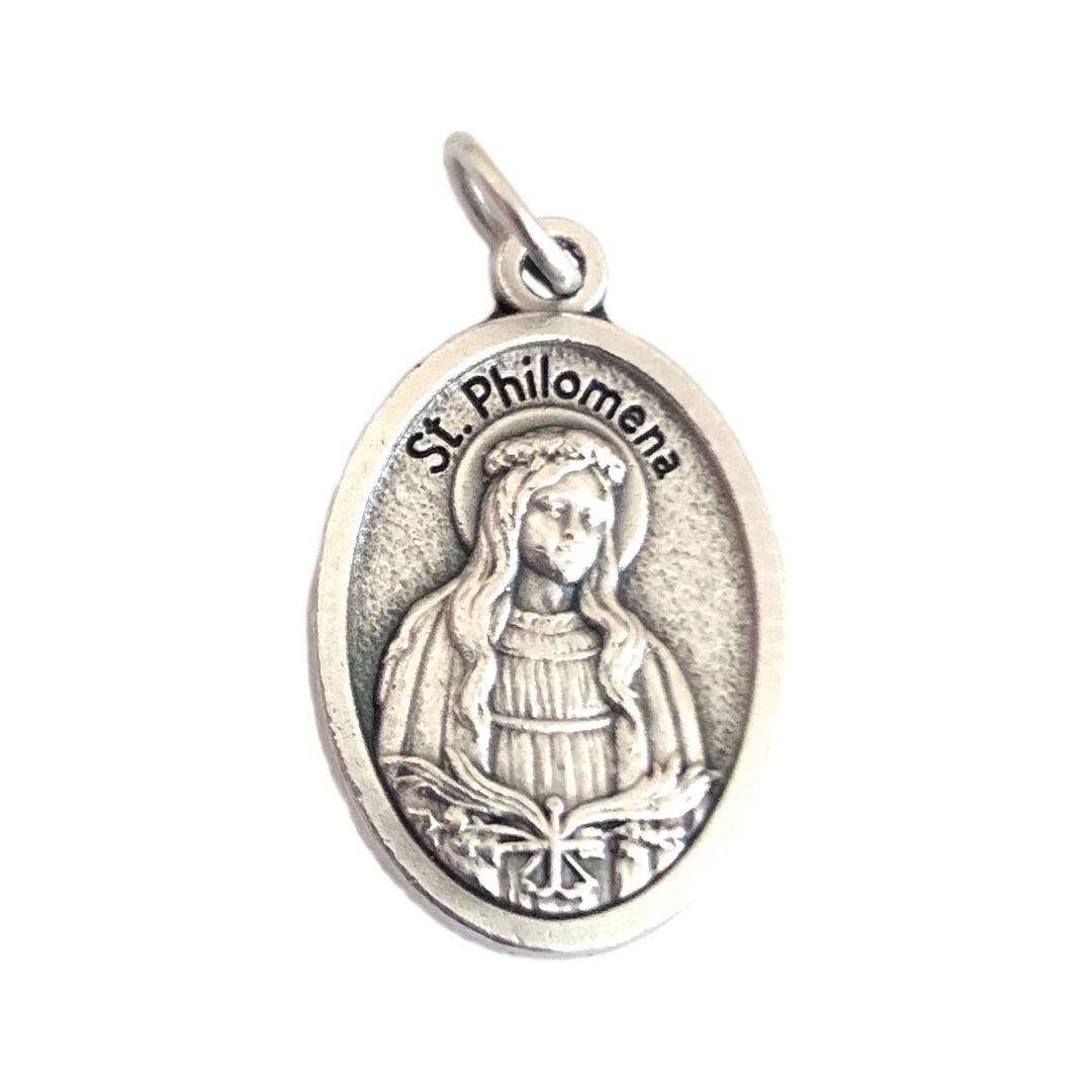 St Philomena Medal Patron Saint of Babies Catholic Gifts - Etsy