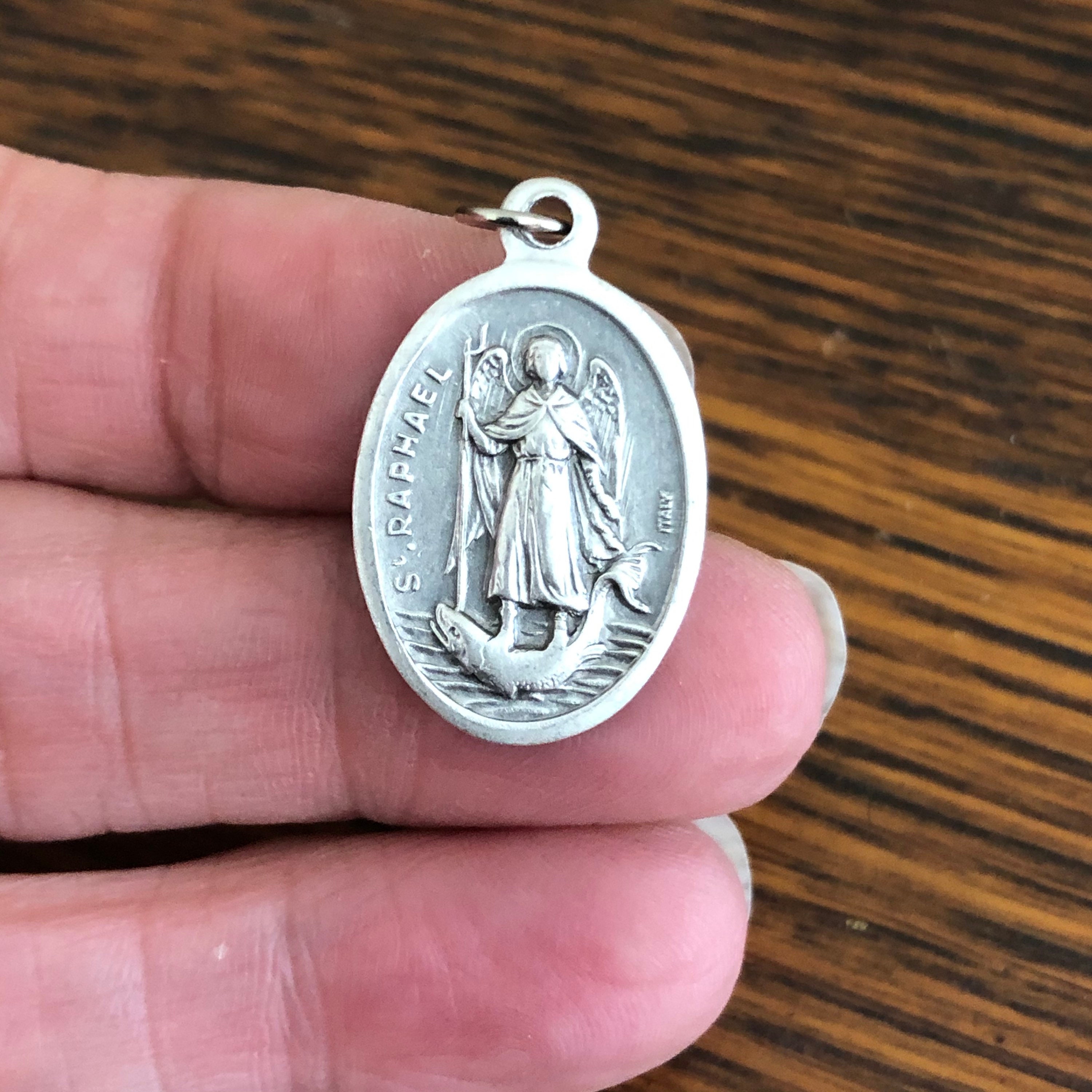 St Raphael Medals Archangel Catholic Patron Saint Pendant | Etsy