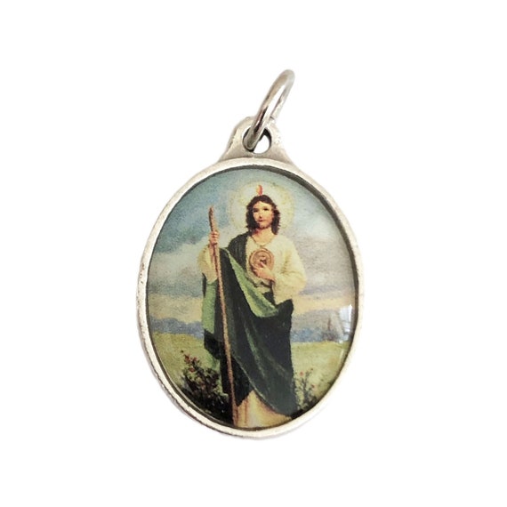 St Jude Color Pendant Medals Patron Saint of Lost Causes - Etsy