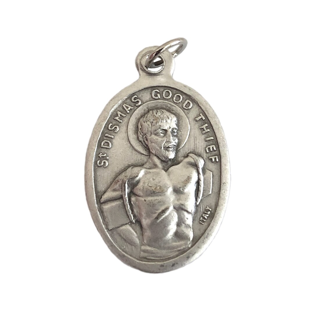 St Dismas Medals The Good Thief Catholic Patron Saint for Prisoners 1 ...