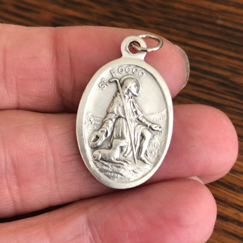 St Rocco Medals Catholic Patron Saint of Dogs, Surgeons & Bachelors - Etsy