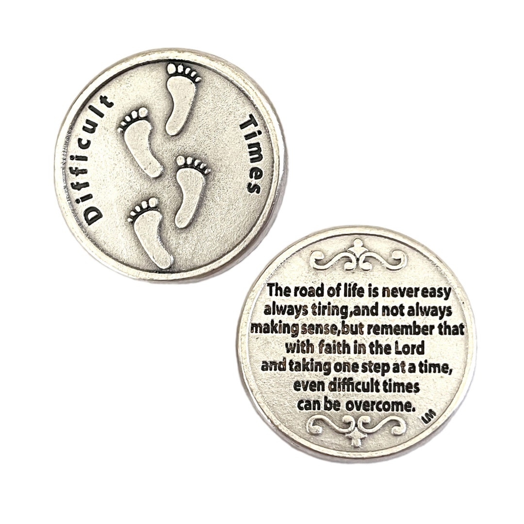 Difficult Times Pocket Token Religious Coin Encouragement Gift - Etsy