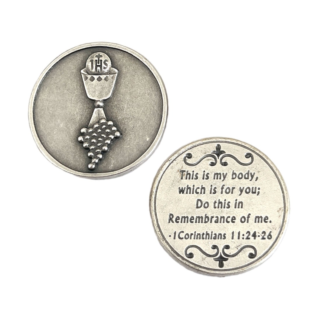 First Holy Communion Pocket Token Coins Religious Gifts - Etsy