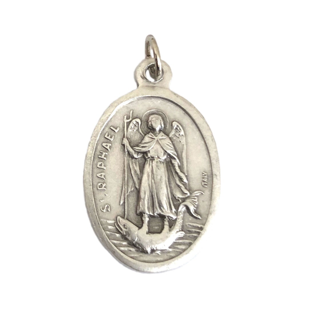 St Raphael Medals Archangel Catholic Patron Saint Pendant 1" - Etsy