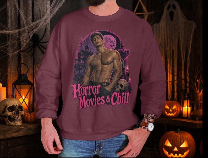 Horror Movies Chill Sweatshirt Scary Movies Slasher Film Horrorcore ...