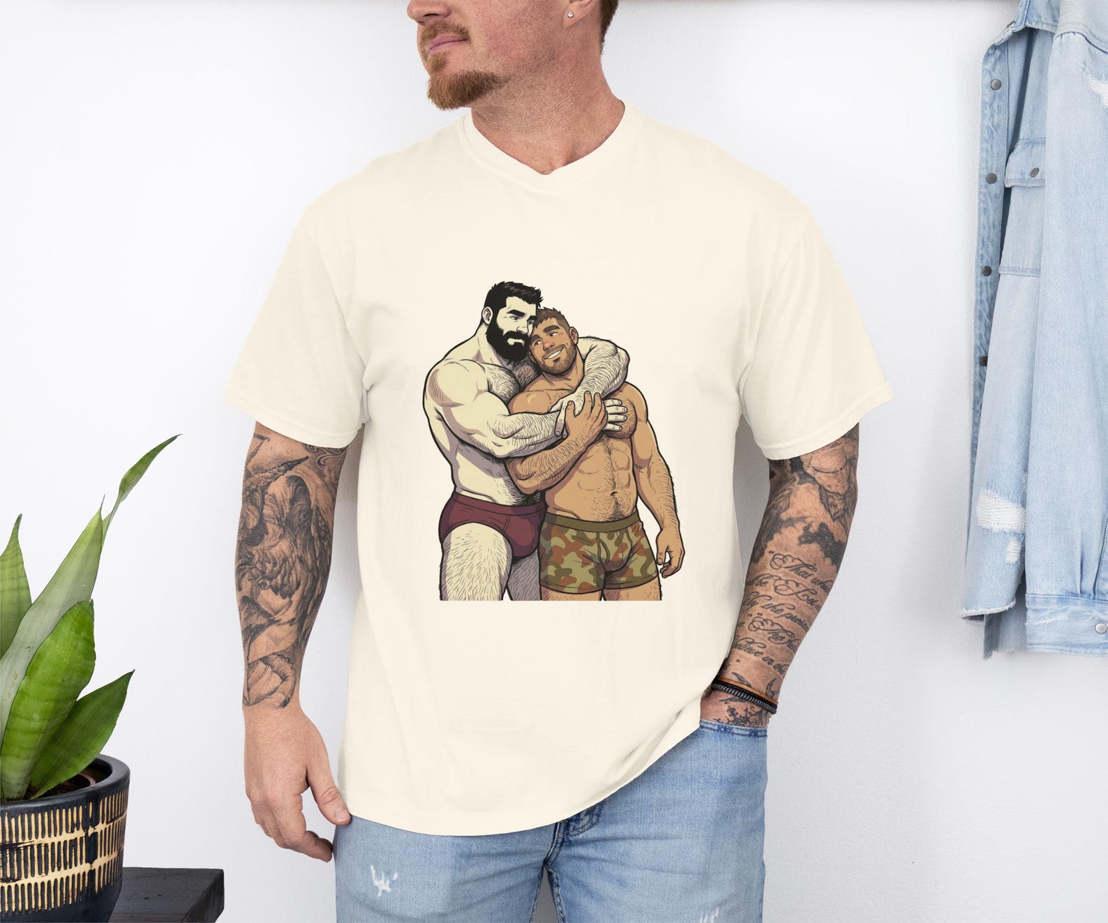 Gay Bear Couple Shirt Muscle Bear Tank Top Woof Gay Bears Tee Bear ...