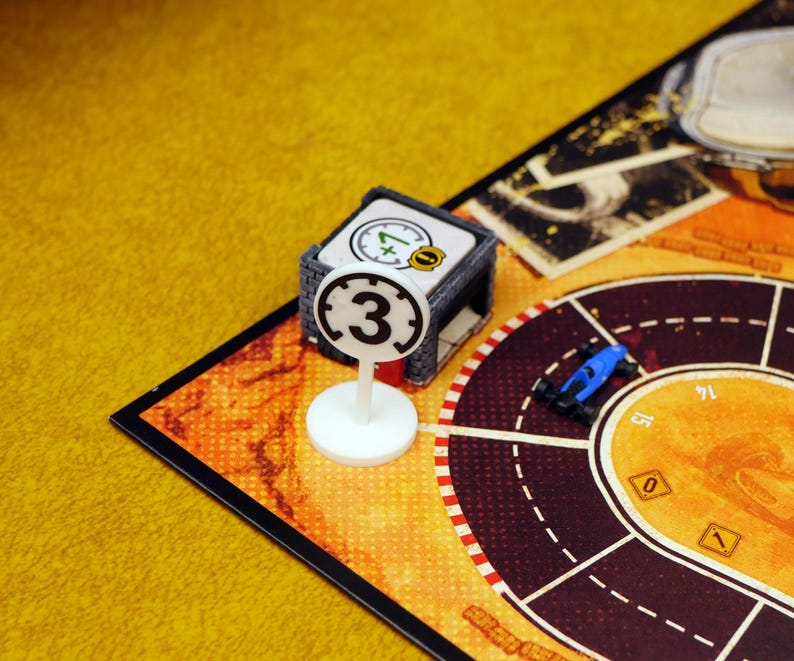 3D Corner Speed Limit Miniatures: Heat Pedal to the Metal Board Game ...