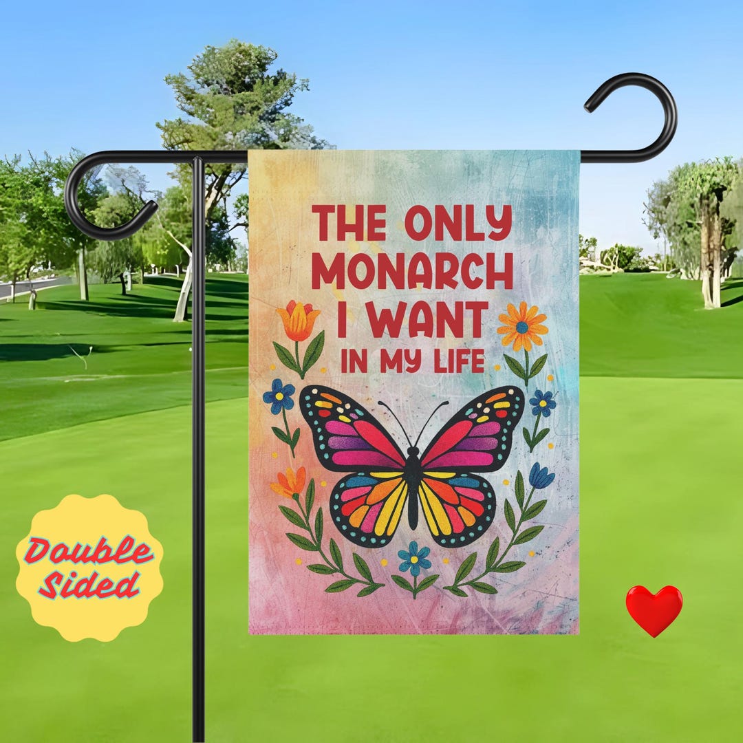 Funny Monarch Butterfly Garden Flag: Feminist Porch Decor - Etsy