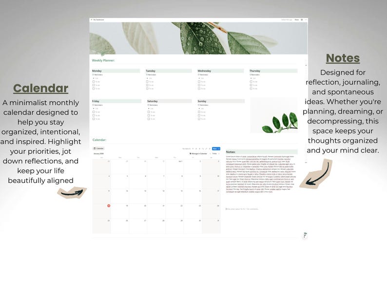 Notion Weekly Planner Template: Habit & Budget Tracker (digital ...