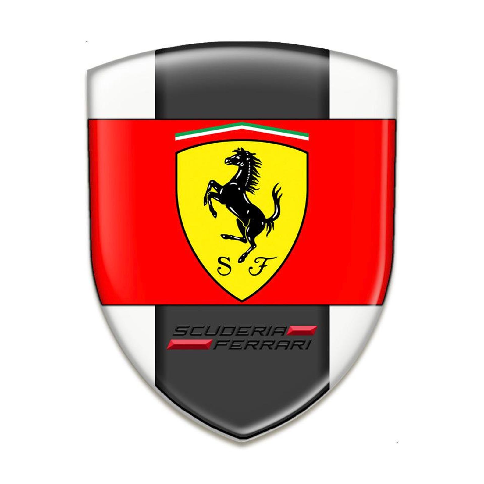 Ferrari Domed Shield Badge: 3D Self Adhesive Car Emblem - Etsy
