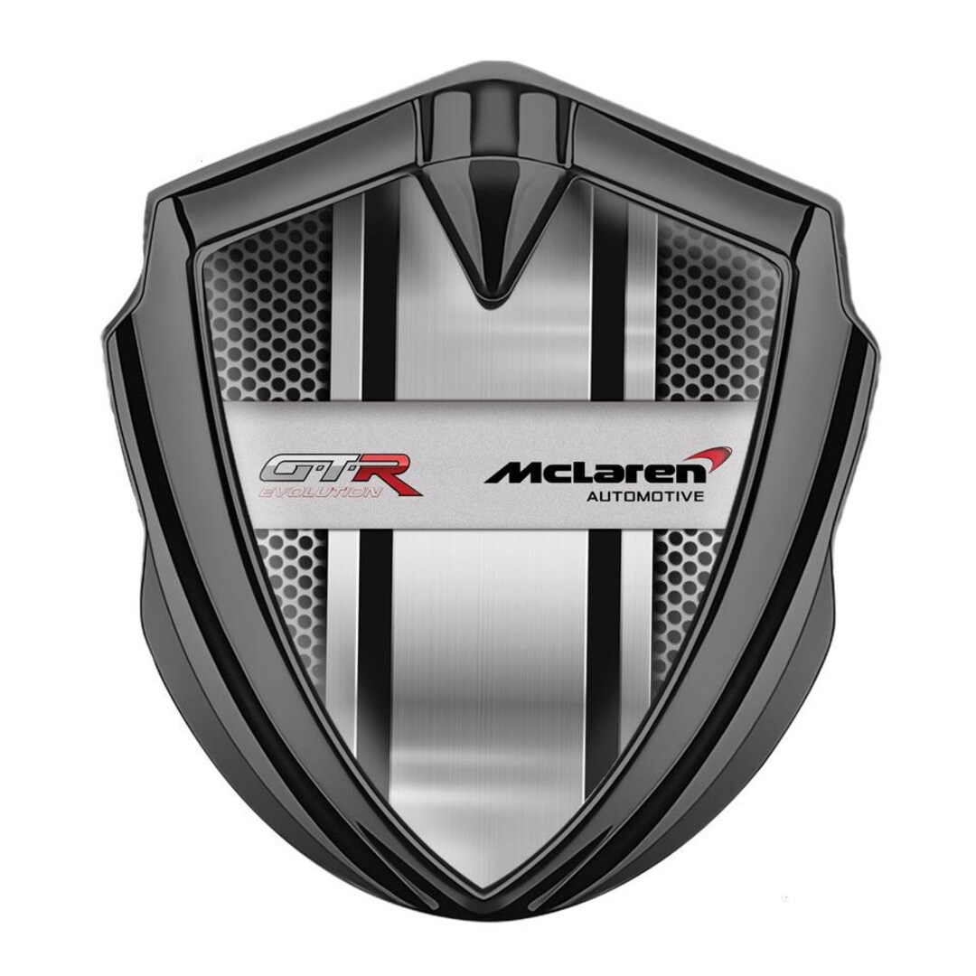 Mclaren Custom Metal Frame Sticker – Glossy Silicone-coated Emblem for ...
