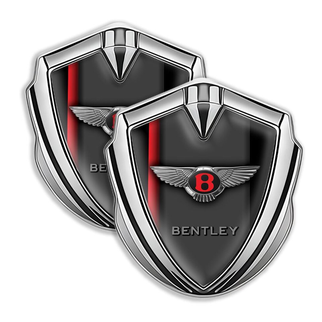 Bentley Metal Shield Badge - Domed Epoxy Sticker in a Metal Frame for ...