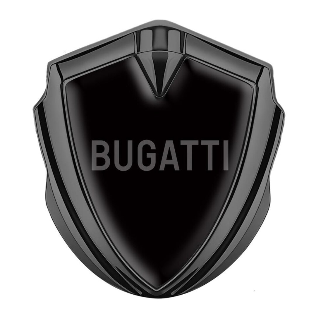Bugatti Metal Shield Badge - Domed Epoxy Sticker in a Metal Frame for ...