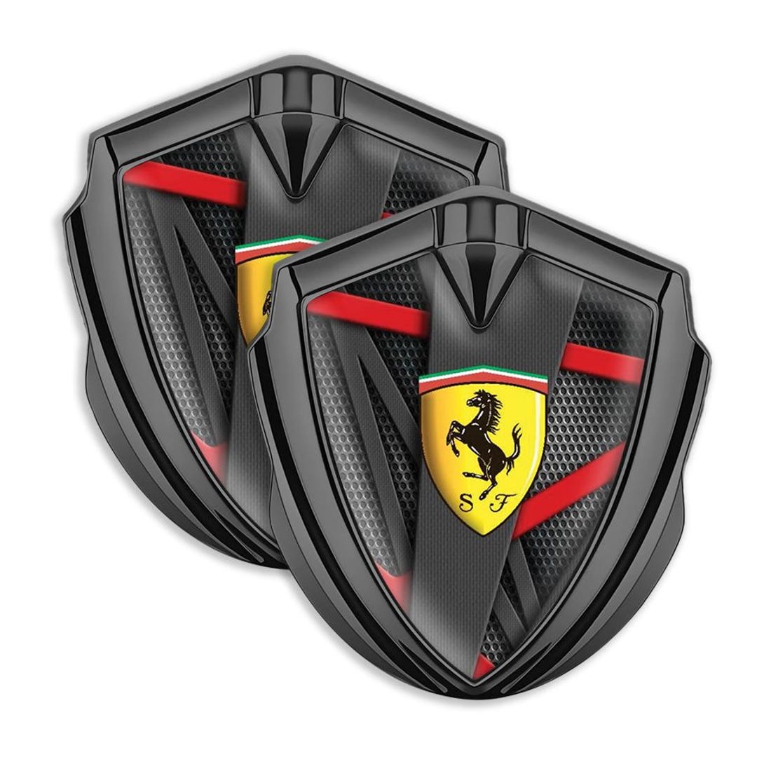 Ferrari Metal Emblems/high Quality/handmade/domed Epoxy Sticker in a ...