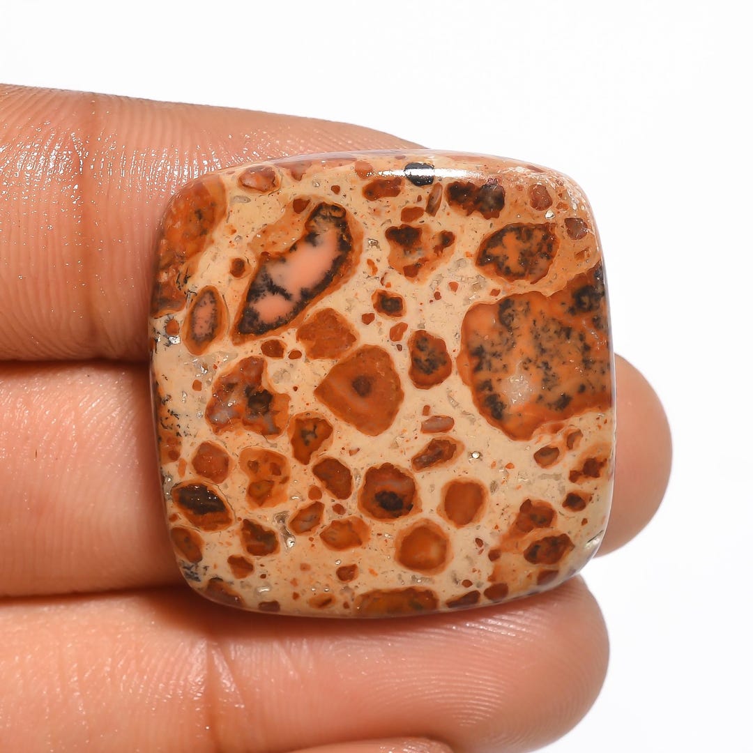 Asteroid Jasper Cabochon, Natural Jasper Cushion Gemstone for Jewelry ...