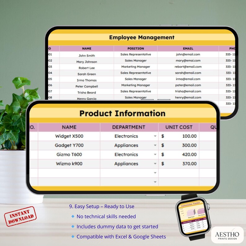 Editable Commission Tracking Google Sheets Template for Sales Teams ...