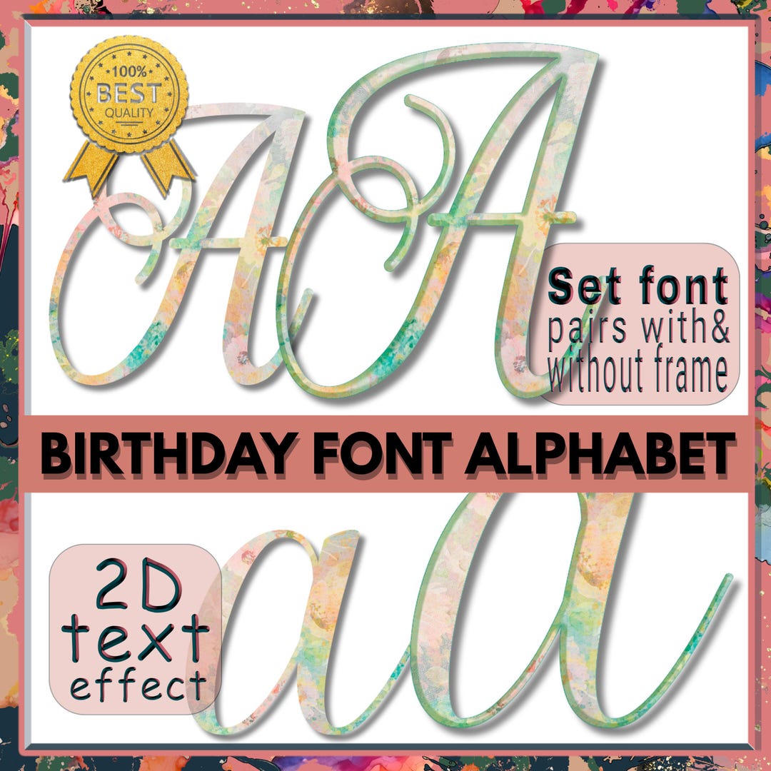 Alphabet Clipart Set, Uppercase Lowercase Letters, Numbers & Symbols ...