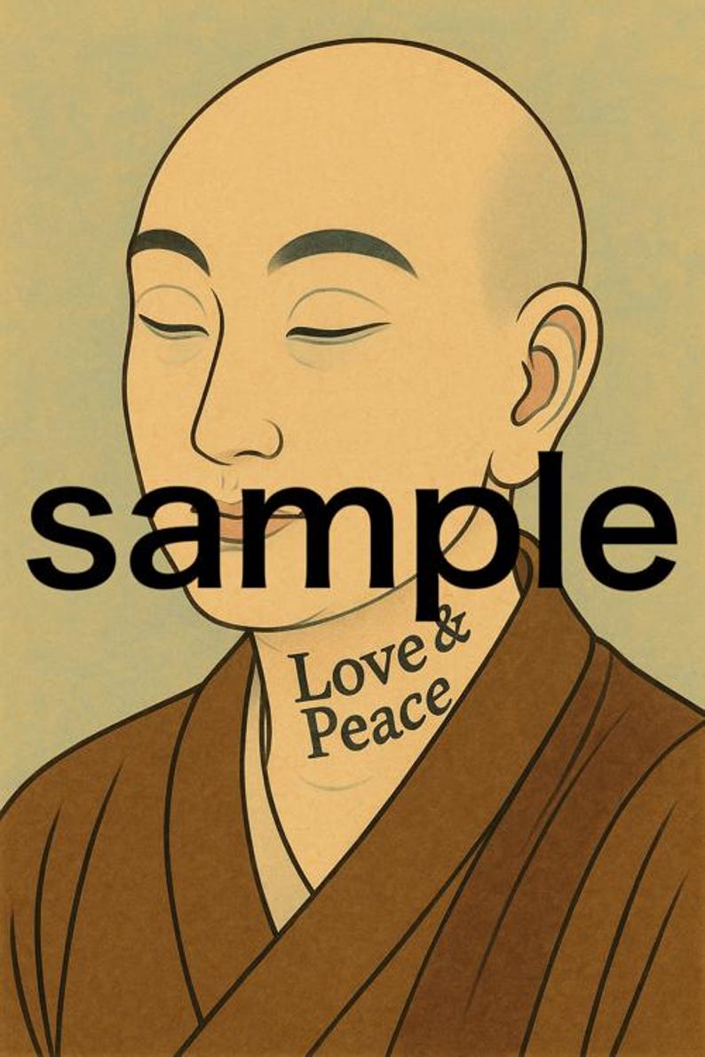 Modern Ukiyo-e Portrait Set | Samurai, Ninja & Geisha Digital Wall Art ...