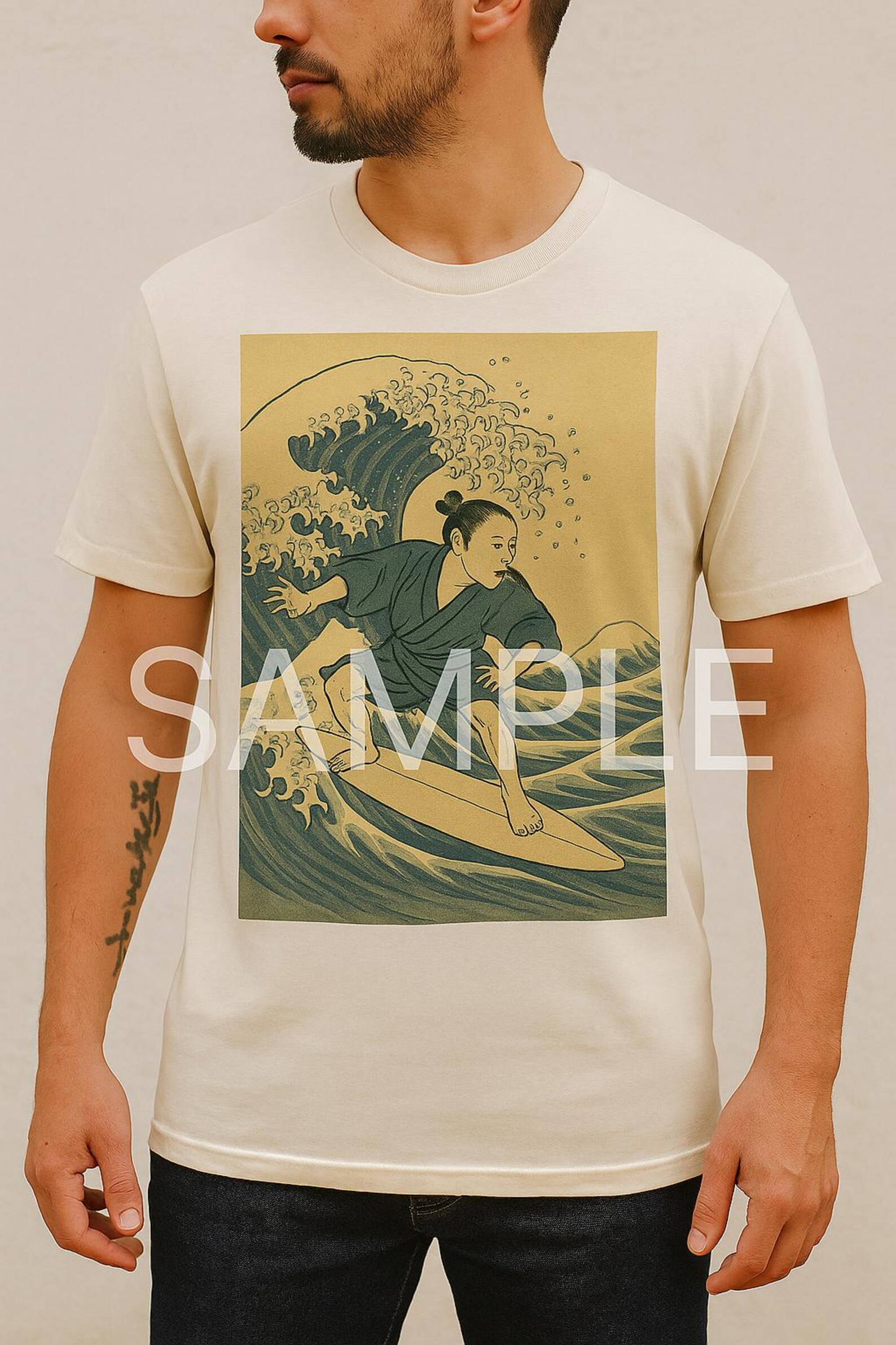 Modern Ukiyo-e Portrait Set | Samurai, Ninja & Geisha Digital Wall Art ...