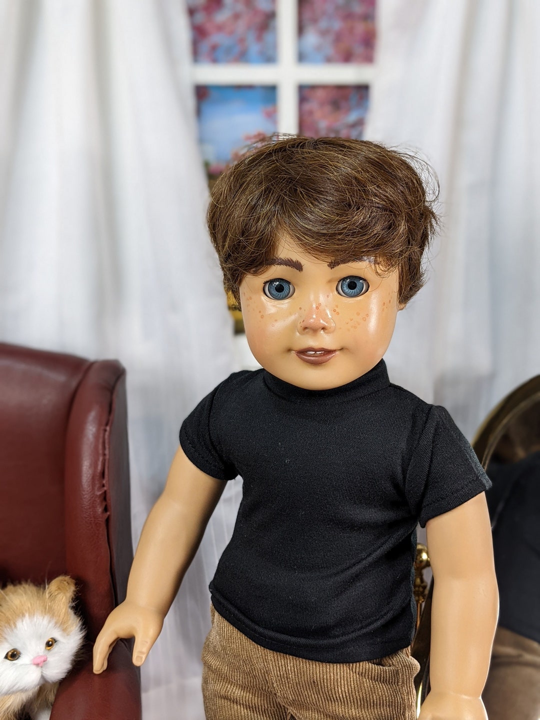 One of a Kind Boy 18 Inch Doll - Steven - Unique Male AG Doll - Pre ...