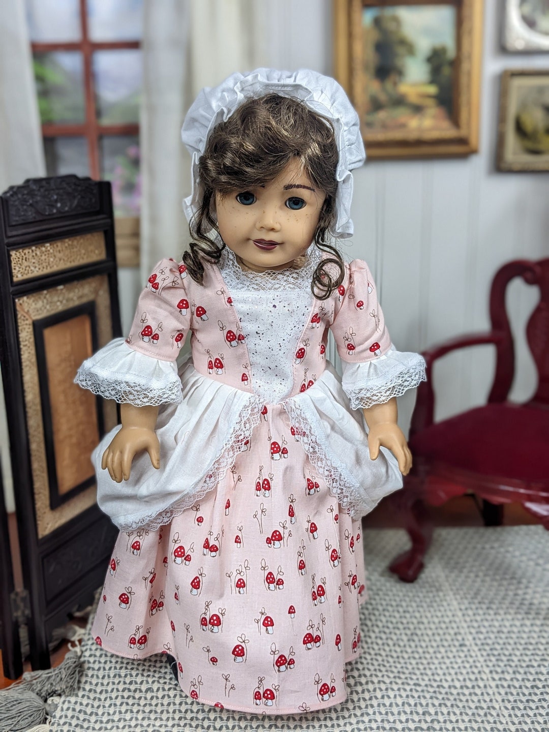 Meet Temperance a OOAK Custom Colonial AG Doll With Colonial Gown Shoes ...