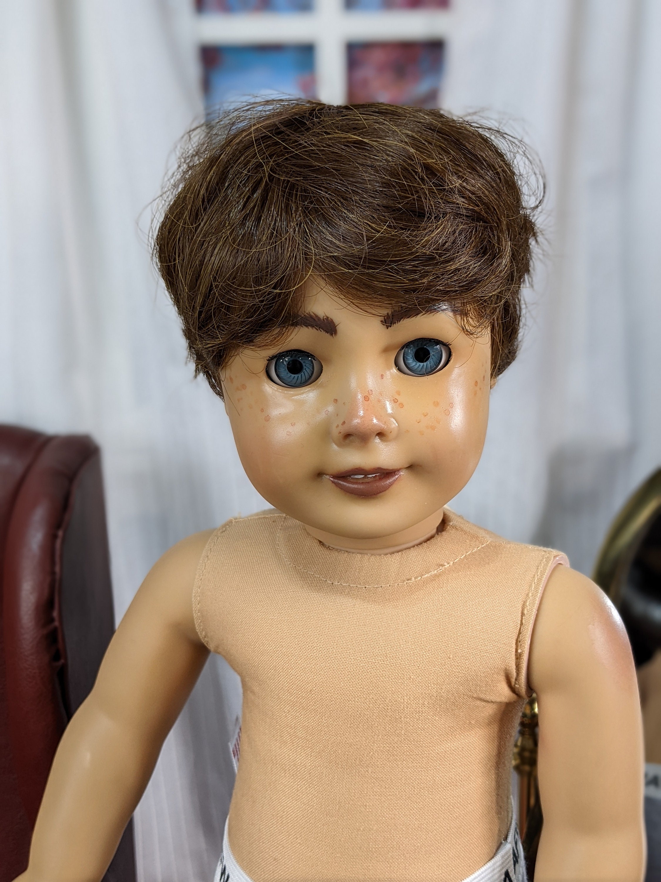 One of a Kind Boy 18 Inch Doll Steven Unique Male AG Doll Pre-loved 18 ...