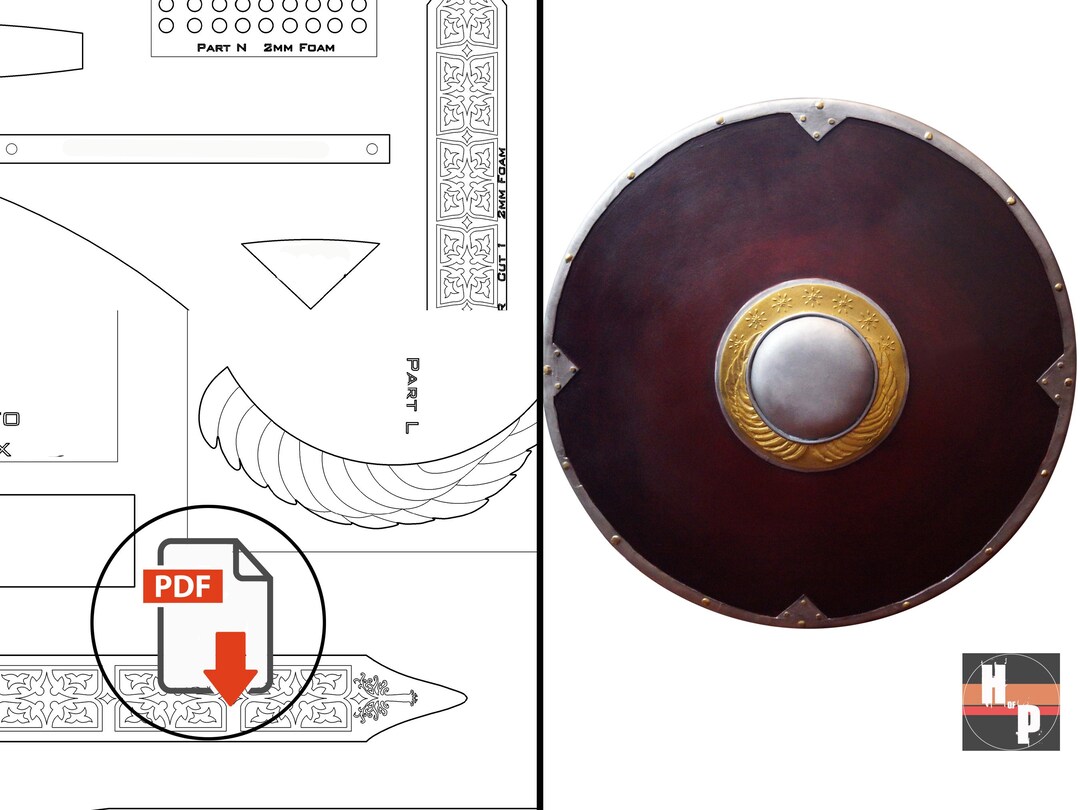 Lord of the Rings Boromir Shield Template: DIY Cosplay Prop (PDF ...