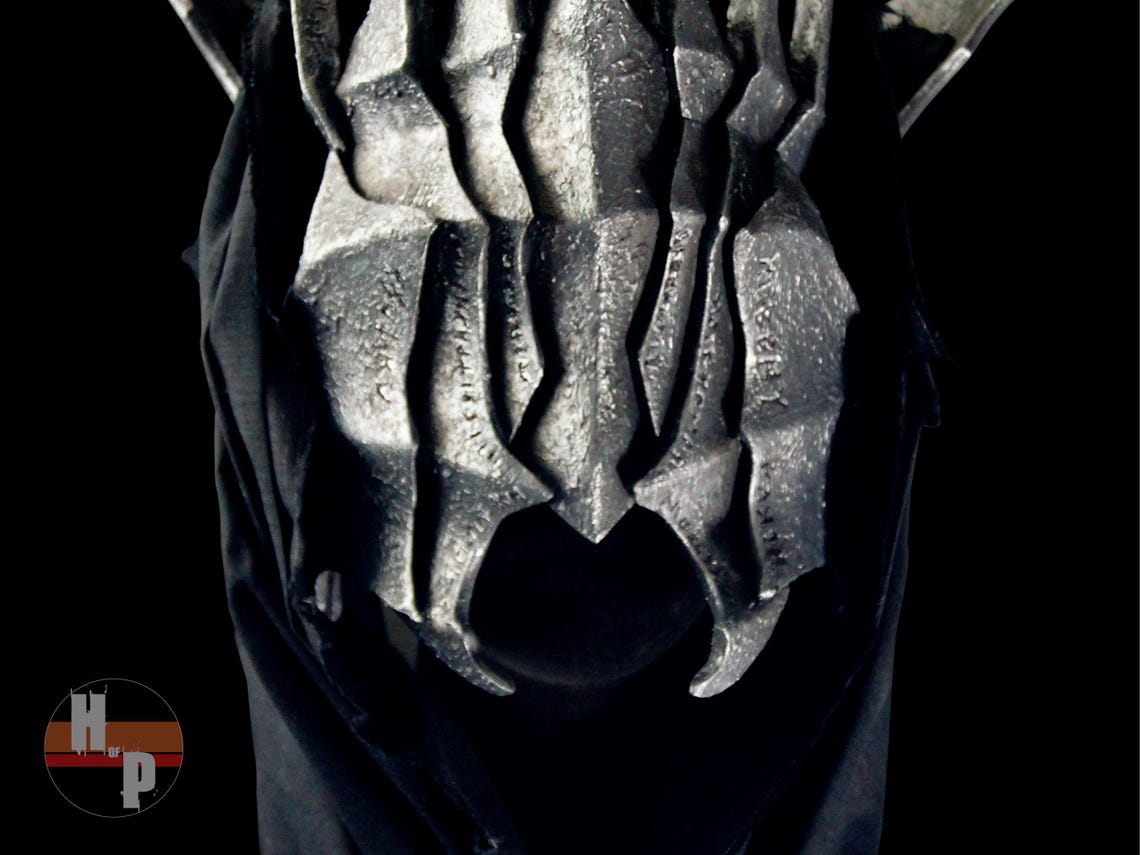 EVA Foam Mouth of Sauron Helmet Template Pattern Inspired by the Lord ...