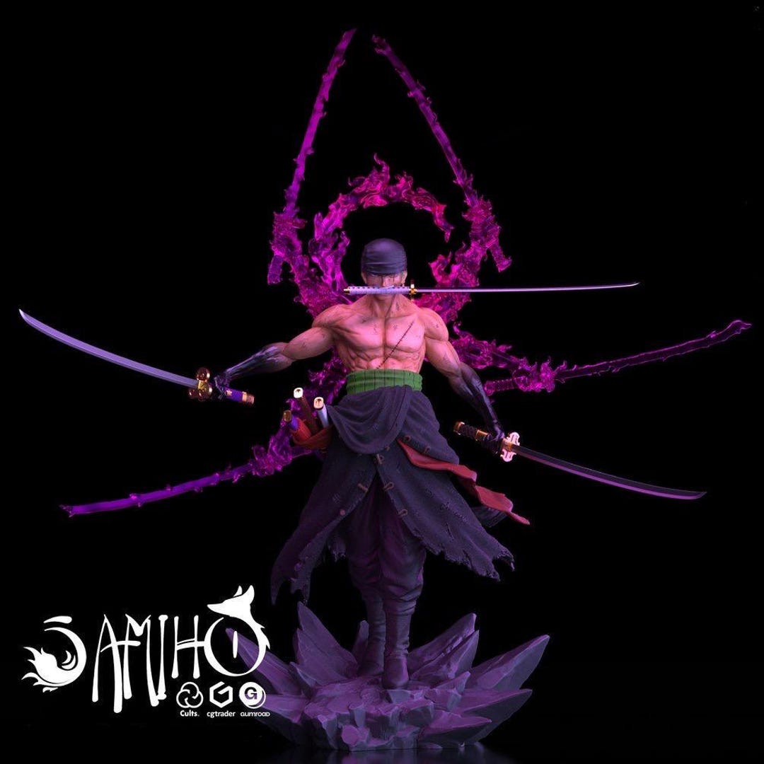 Zoro Ashura 3D Resin Statue Figure | One Piece | Hand Painted ...