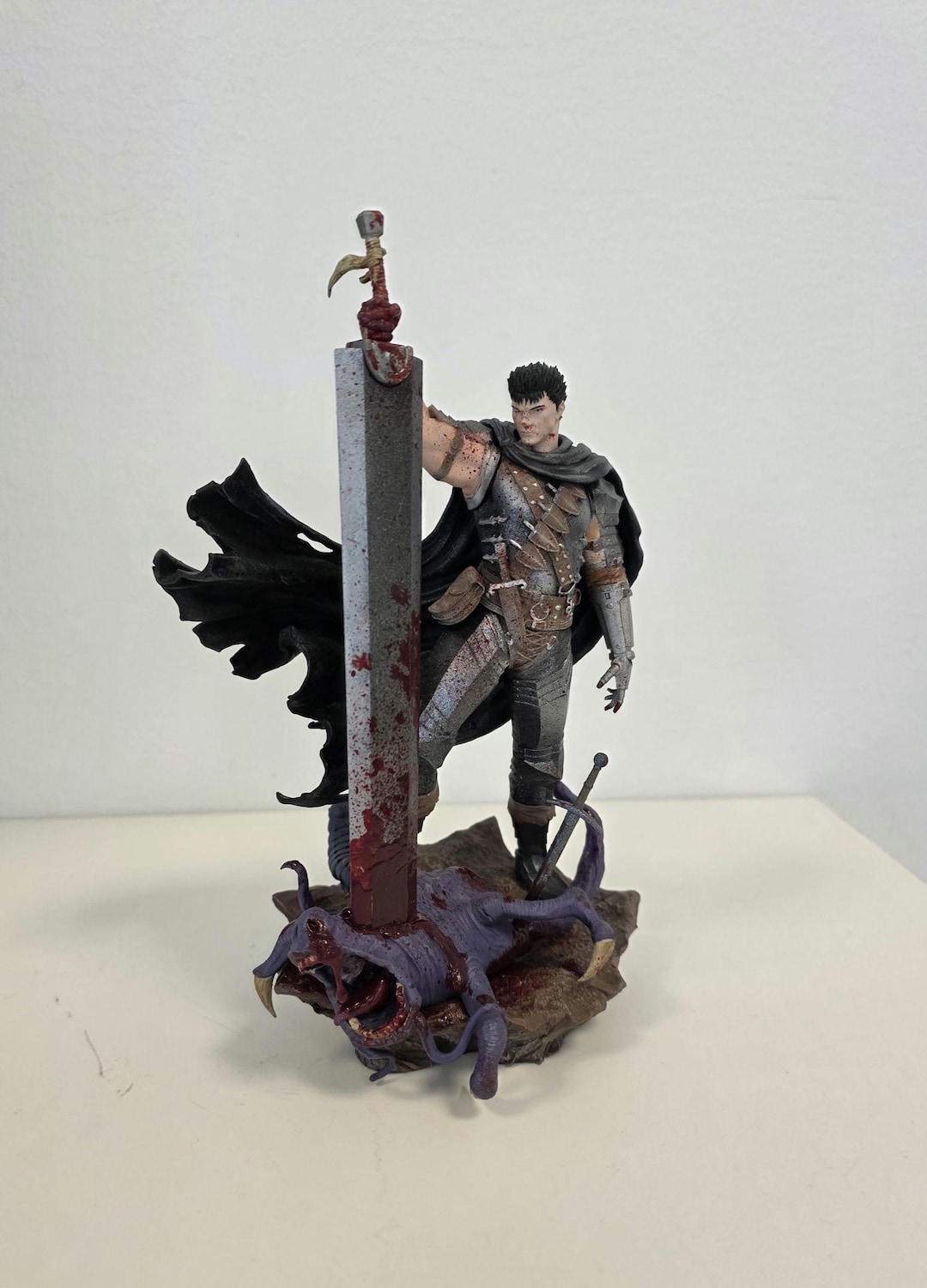 Guts 3d Resin Figure Statue Berserk Hand Painted Carlose - Etsy