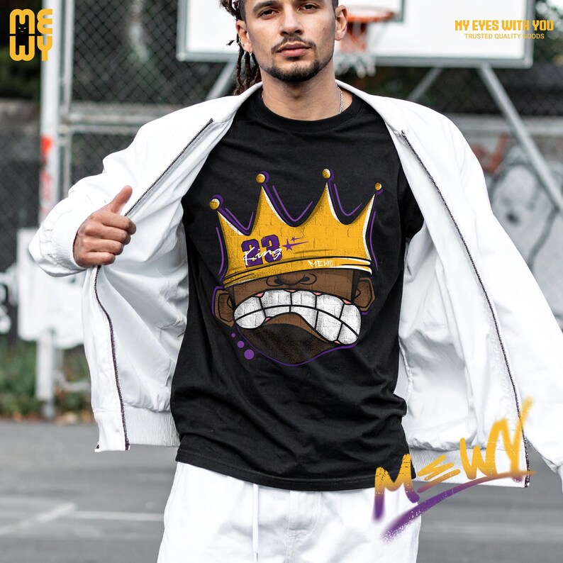 Basketball King Graffiti Shirt, Matching Sneaker Shirt, Hip Hop Graphic ...