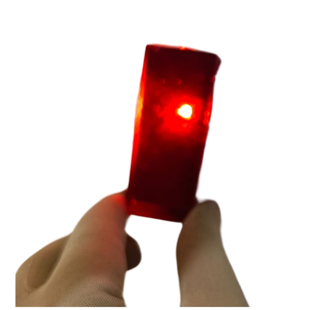Premium Lab Grown Red Ruby Rough 475ct Nano Crystal – Uncut Ruby Stone ...