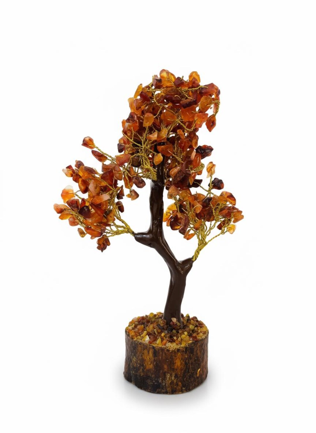 Handmade Carnelian Gemstone Tree of Life, Gold Wire Spiritual Decor - Etsy
