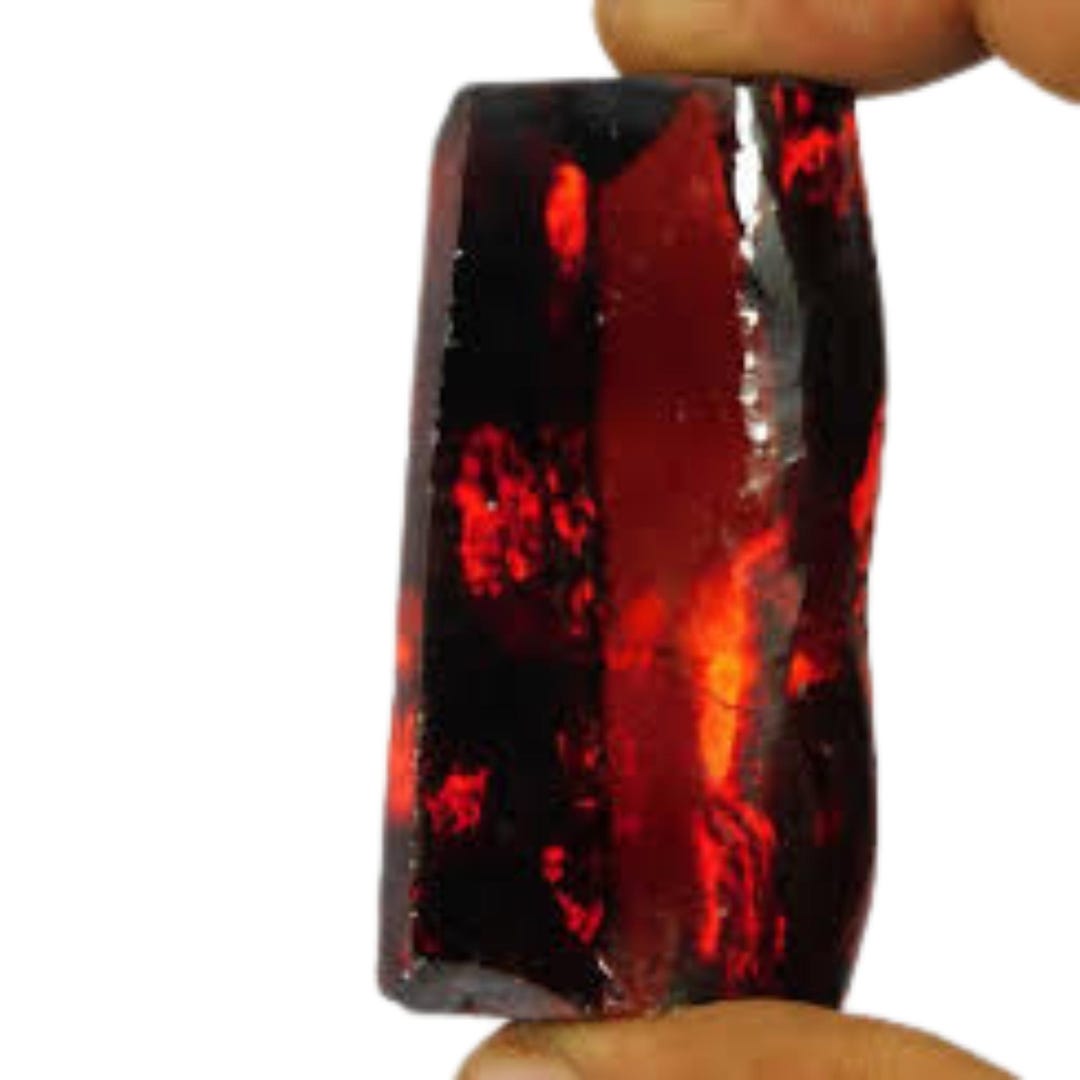 Natural Burma Red Garnet Zircon Rough – 255ct AAA Crystal - Etsy