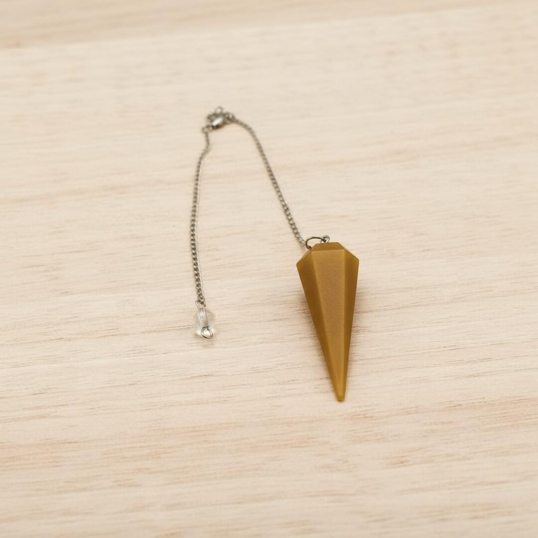 Yellow Aventurine Pendulum | Cone Crystal for Solar Plexus Chakra - Etsy