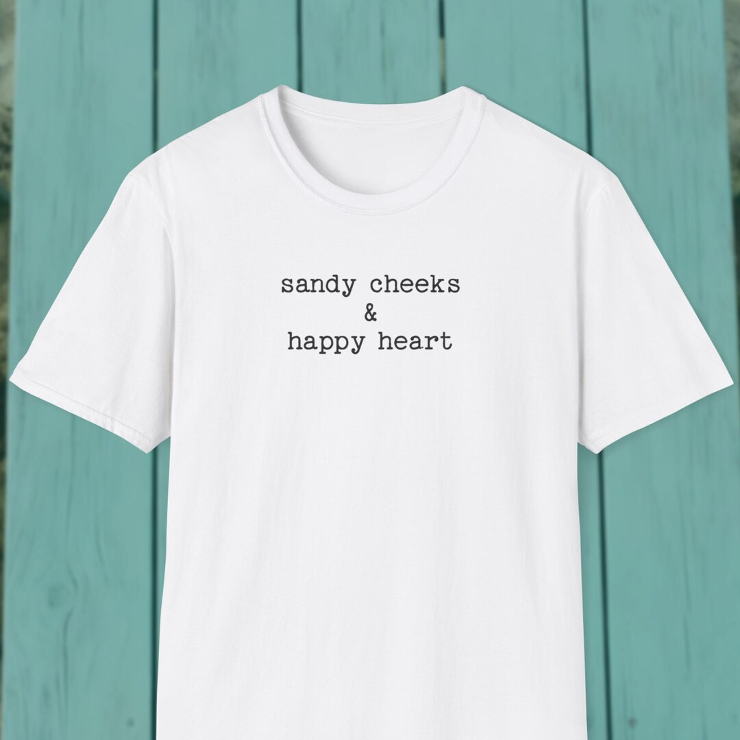 Sandy Cheeks Happy Heart Shirt | Beach Joy Gift | Coastal Happiness ...