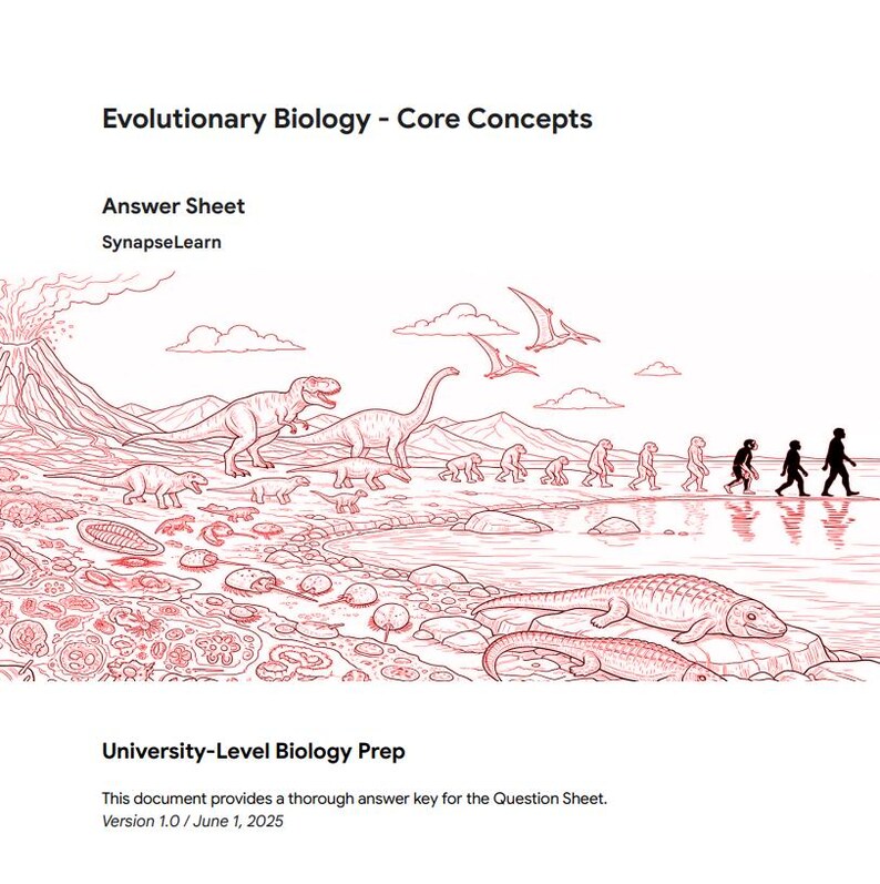 Evolutionary Biology - Core Concepts Quiz at a Very High Level With ...